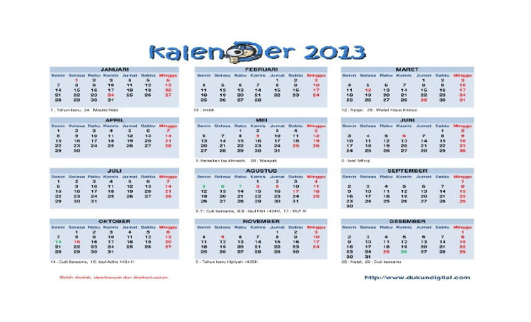 Kalender 2013 | PDF