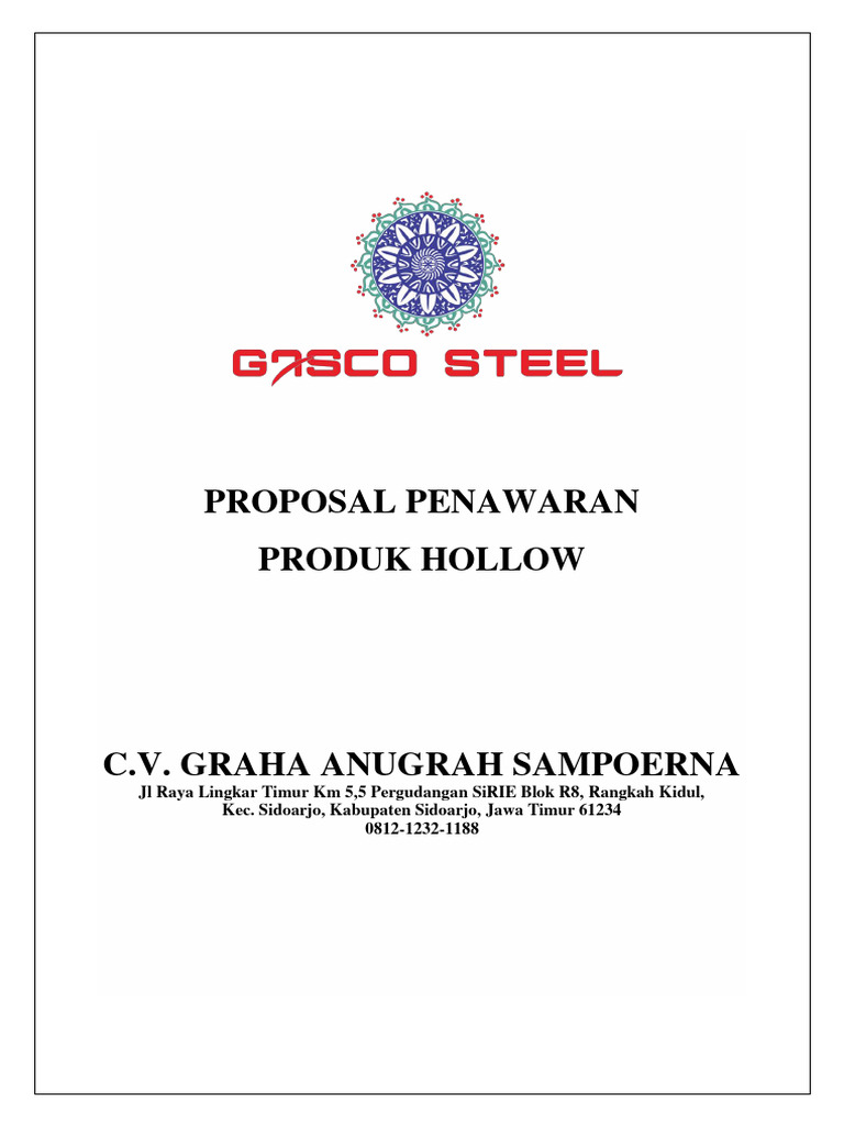 Proposal Produk Rangka Plafon Baja Ringan | PDF | Bisnis | Griya & Taman