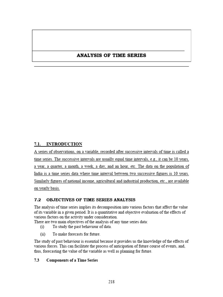 Topic 4 Analysis of Time Series | PDF | Forecasting | Logarithm