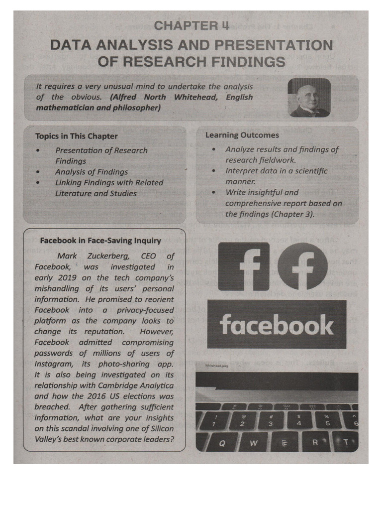 Chapter 4 - DATA ANALYSIS AND PRESENTATION OF RESEARCH FINDINGS | PDF