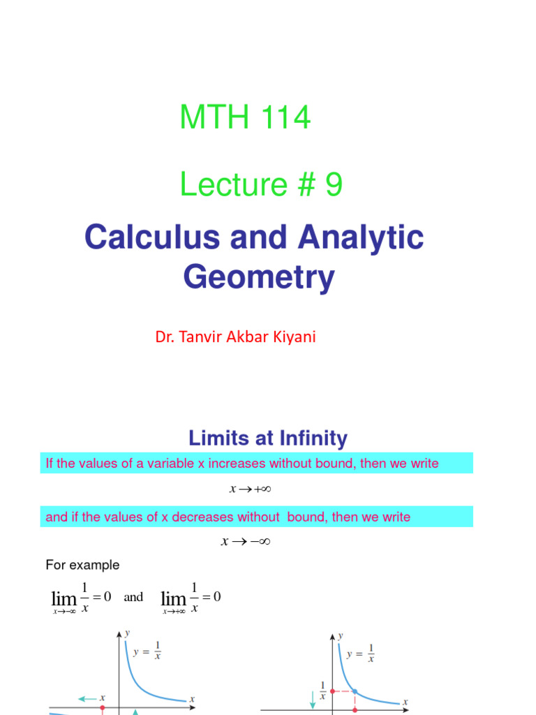 MTH114 Lec#9 | PDF | Continuous Function | Function (Mathematics)