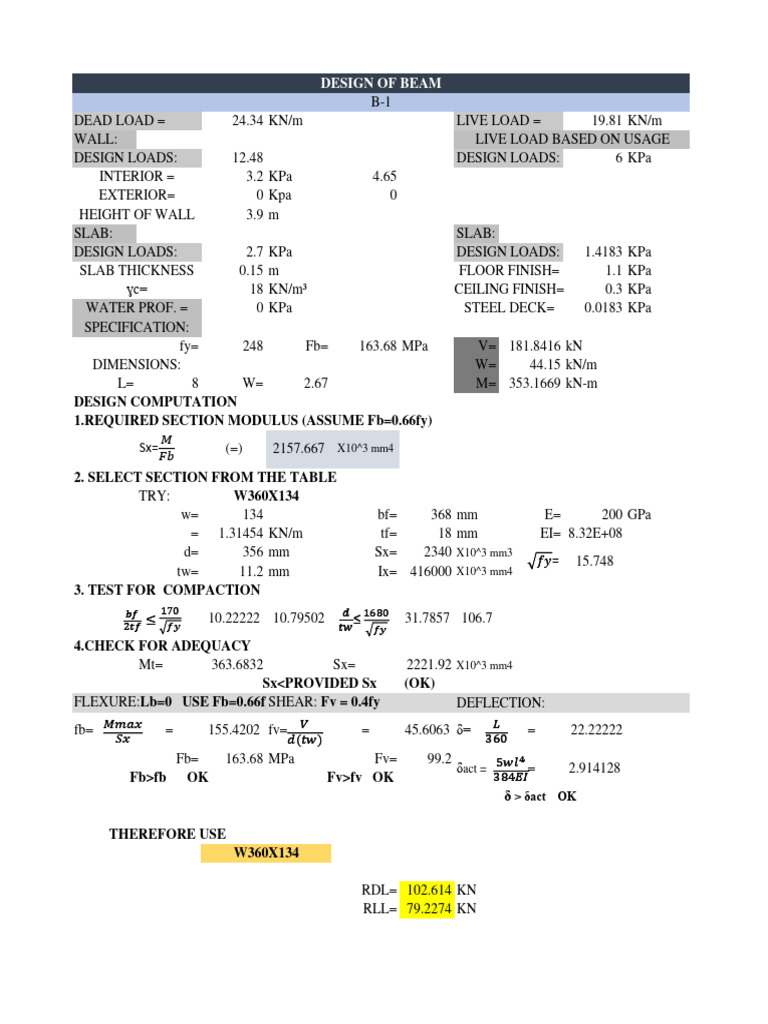 Design of Beam | PDF | Pascal (Unit) | Beam (Structure)