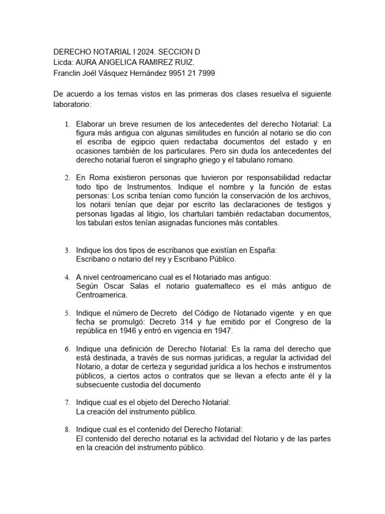 Laboratorio derecho notarial | PDF | Justicia | Crimen y violencia