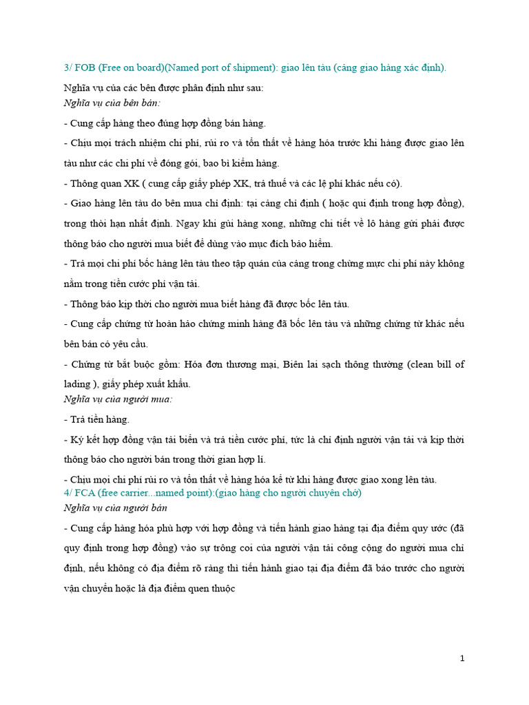 QTXNK - Ôn Thi - Ít | PDF