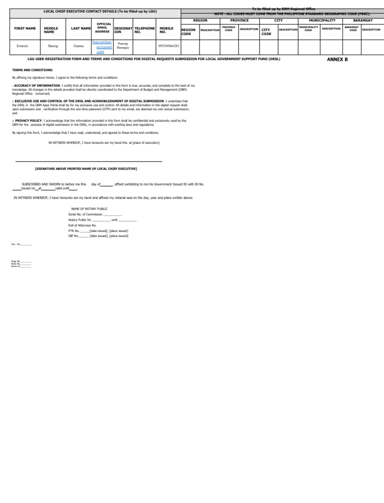 ANNEX-B-LGU-User-Registration-Form | PDF | Computing | Access Control ANNEX-B-LGU-User-Registration-Form | PDF | Computing | Access Control