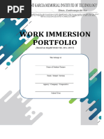 Senior High Work Immersion Guide | PDF | Curriculum | Learning