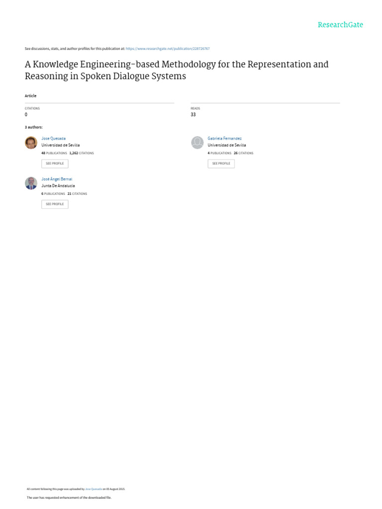 A Knowledge Engineering-Based Methodology For The | PDF | Speech | Linguistics