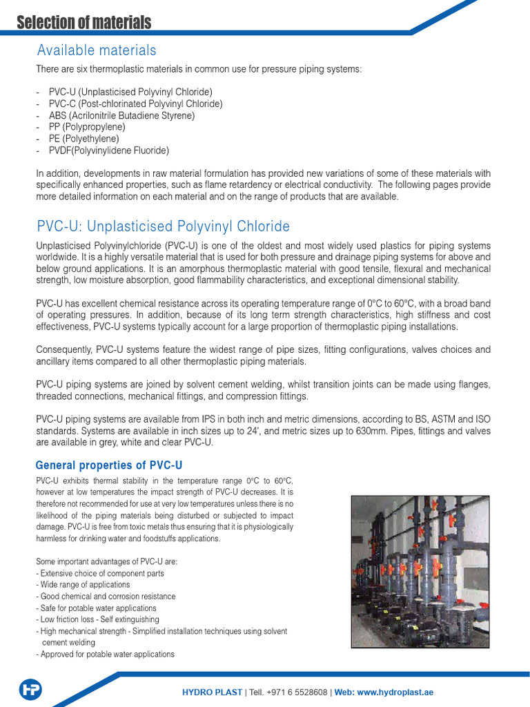 PVC U 1 | PDF | Pipe (Fluid Conveyance) | Polyvinyl Chloride