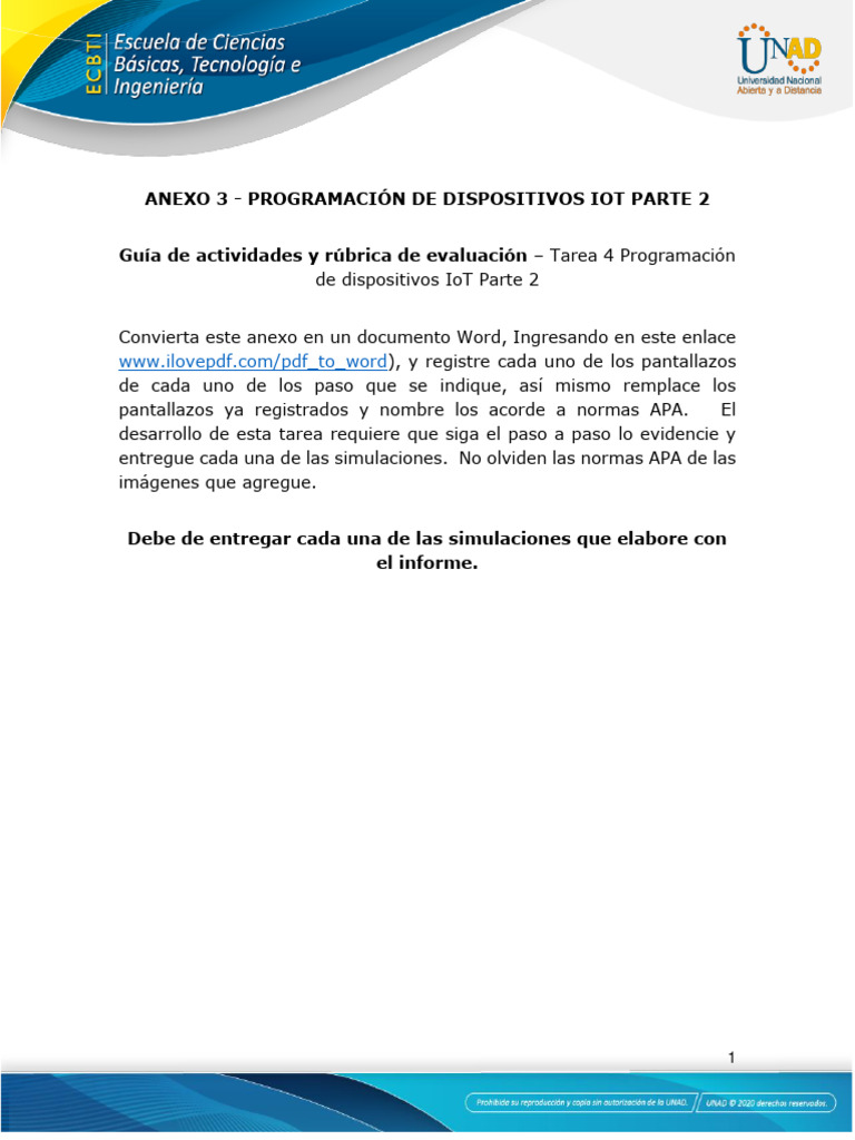 Anexo 3 - Programación de Dispositivos IoT Parte 2 | Descargar gratis PDF | Microcontrolador ...