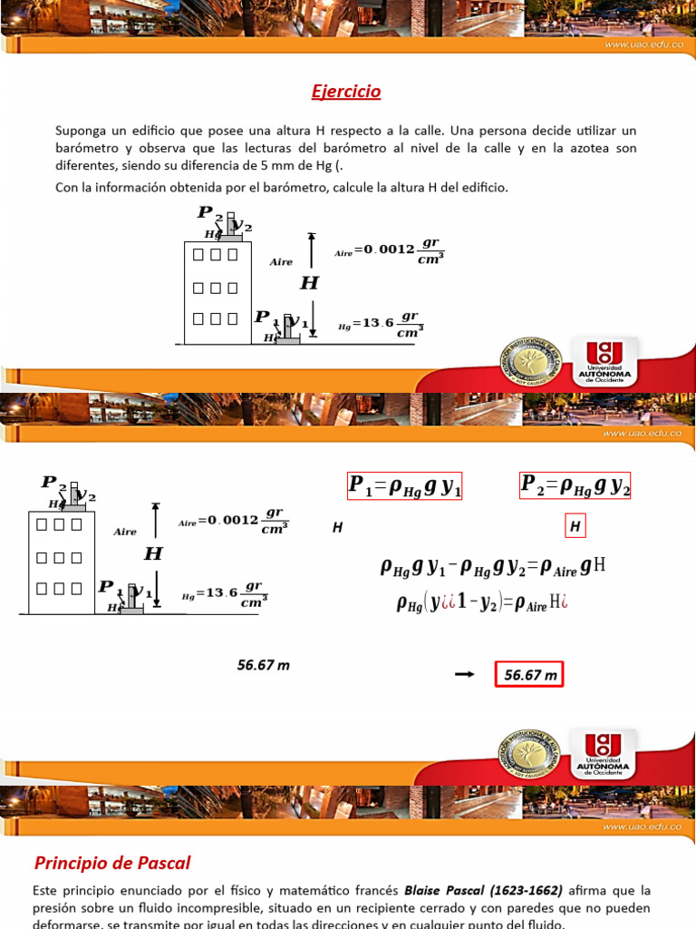 Estática de Fluidos (Parte 2) | PDF | Mecánica | Presión