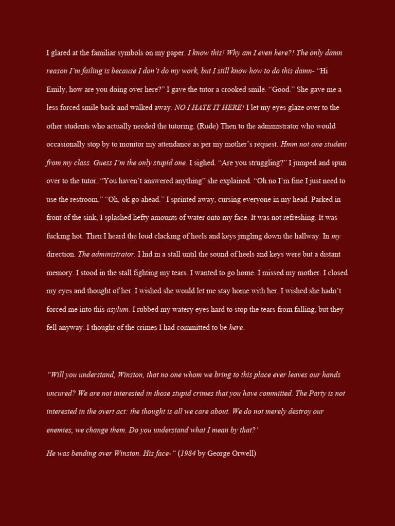 Multimodal Narrative Essay 1 | PDF