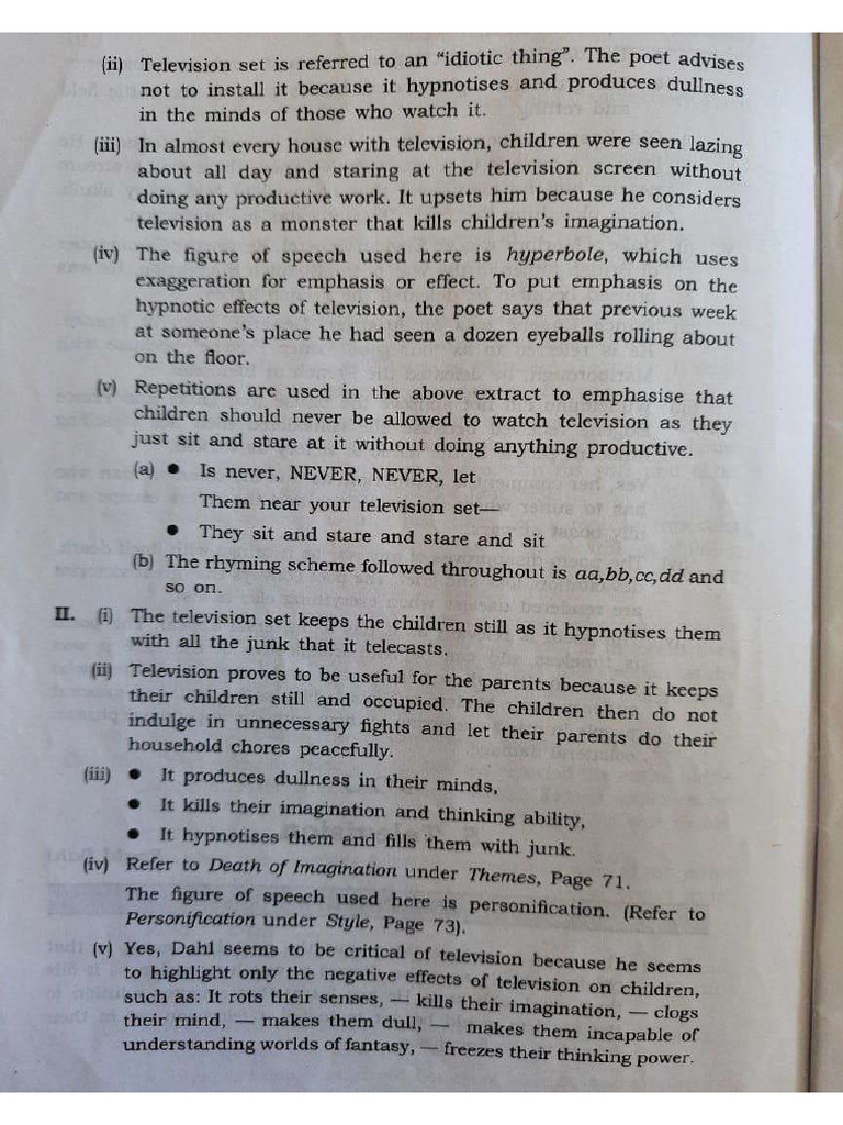 TELEVISION - Answer Key | PDF