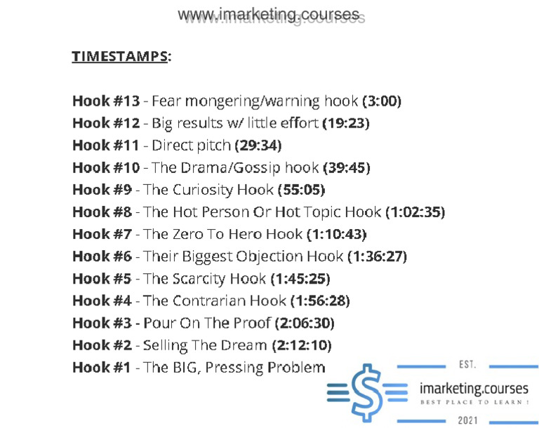 13 Effective Marketing Hooks Explained | PDF