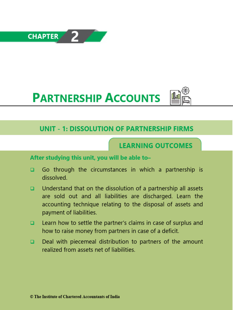 Dissolution of Partnership Firms Explained | PDF | Debits And Credits ...