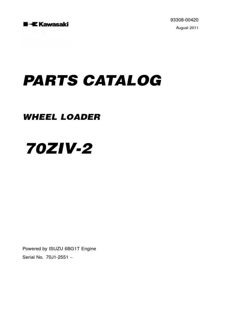 Parts Catalog: Wheel Loader | PDF | Brake | Steering
