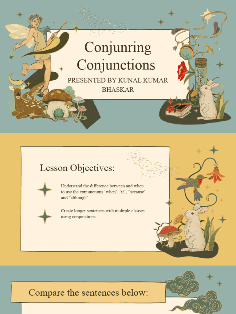 Conjuntion Presentation | PDF | Sentence (Linguistics)