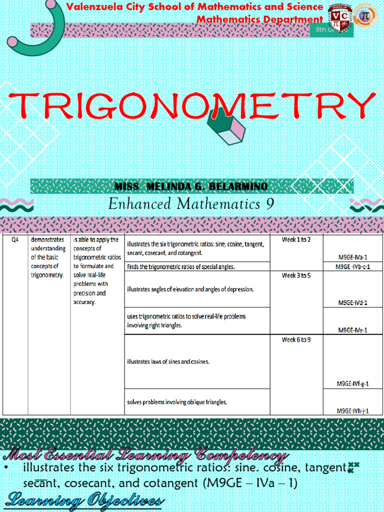1TRIGONOMETRIC-RATIOS-STUDENTS-COPY | PDF | Trigonometric Functions ...