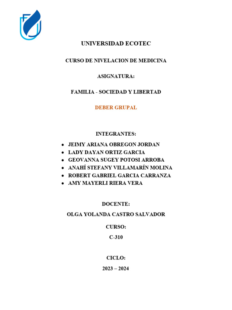 Deber Grupal | PDF | Derechos humanos | Medicina