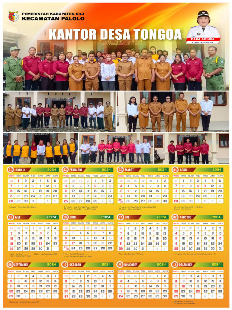 Desa Tongoa Kalender | PDF