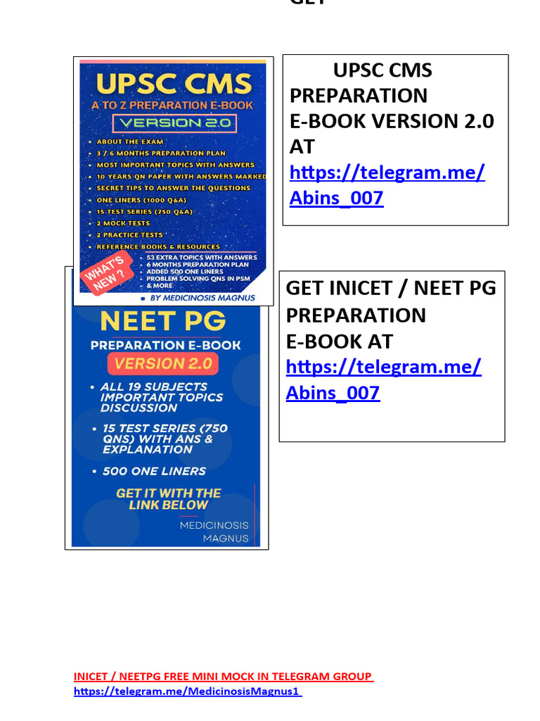 INICET & NEETPG important one liners | PDF