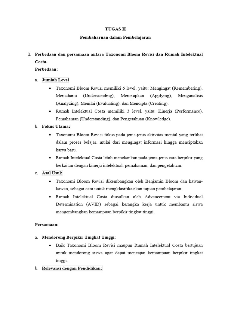 TUGAS II (Pembaharuan Dalam Pembelajaran) .2024 | PDF | Seni