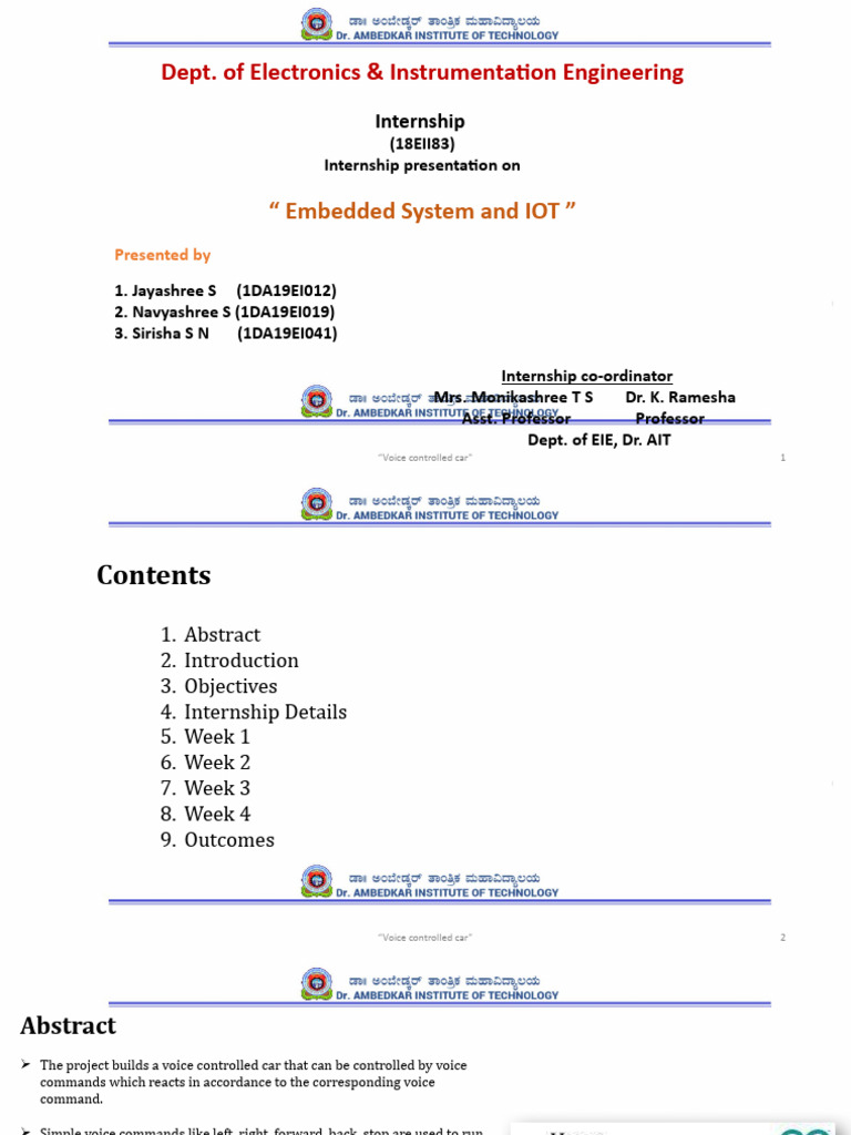 Final Internship | PDF | Embedded System | Arduino
