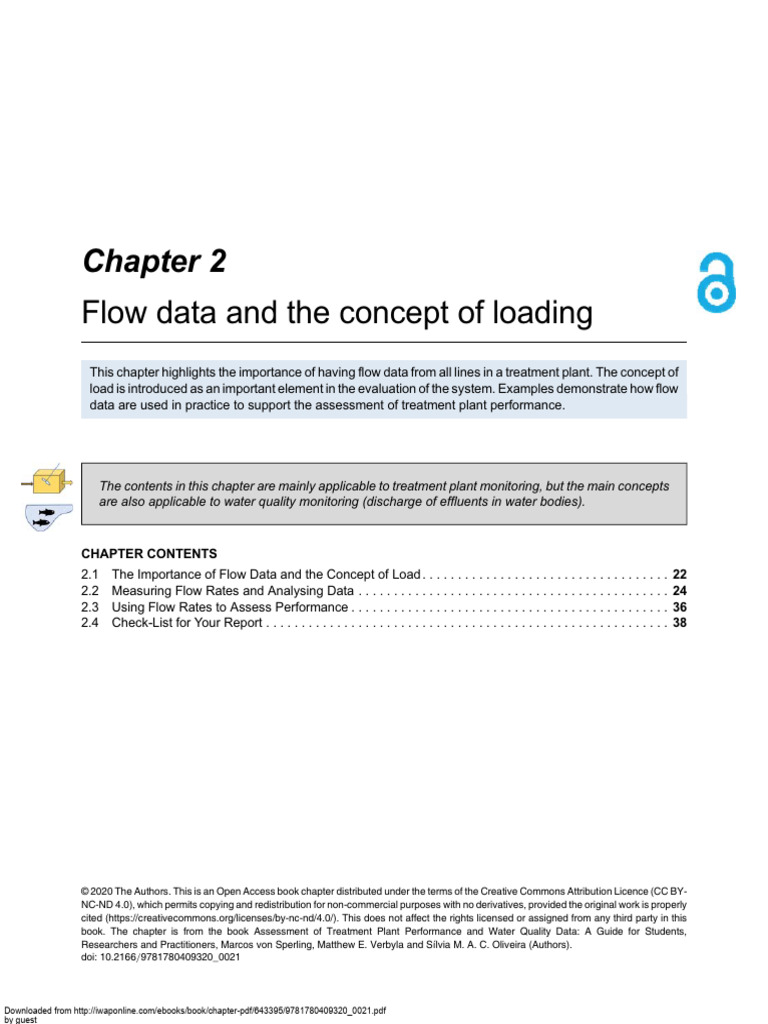 Flow Data and Load Assessment in Plants | PDF | Sewage Treatment | Flow ...