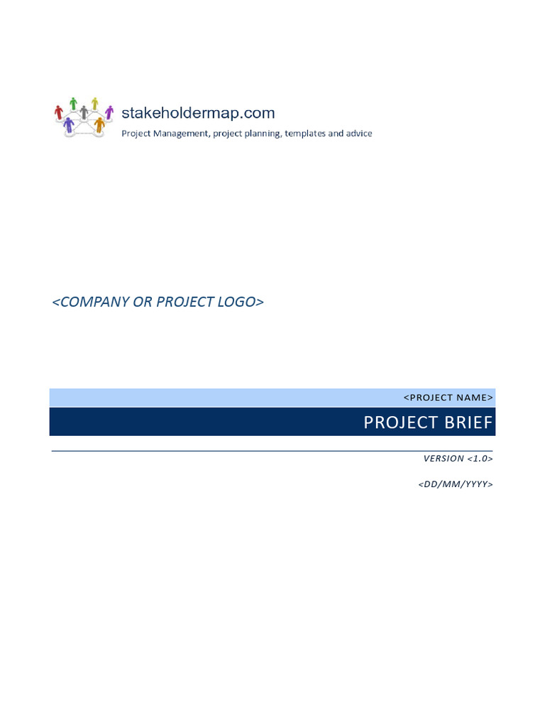 Project Brief | PDF | Risk | Stakeholder (Corporate)