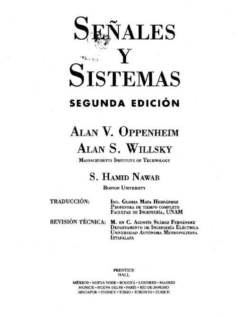 Alan V. Oppenheim, Alan S. Willsky, S Hamid Nawab - Señales y Sistemas ...