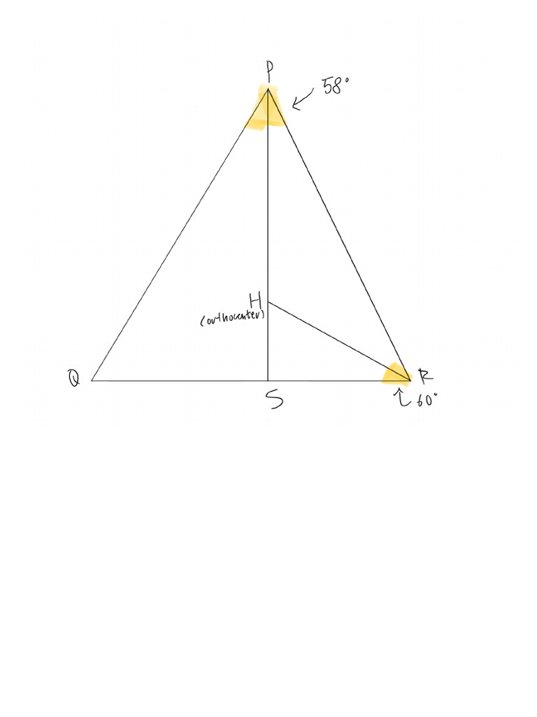 Orthocenter Question Grade 9 | PDF