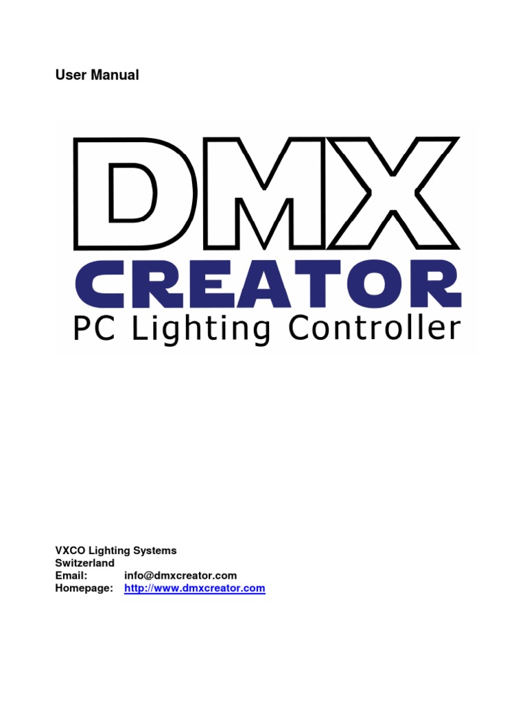 Dmxcreator Manual e 21 | PDF | Electrical Connector | Personal Computers