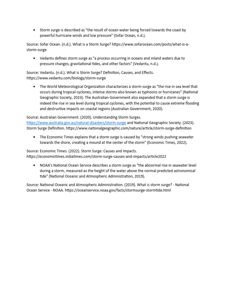 Understanding Storm Surge Causes & Effects | PDF