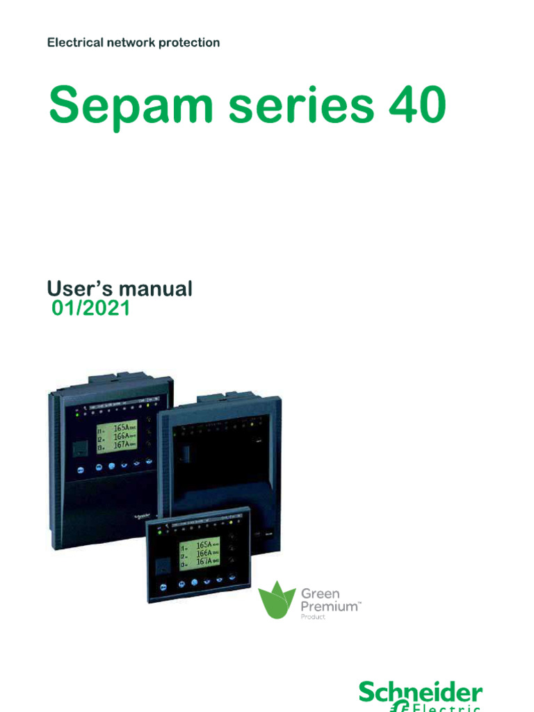 Sepam S40 Manual | PDF