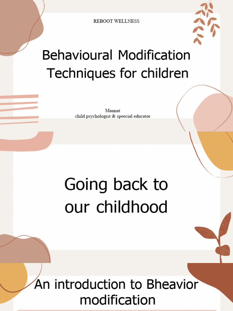 Behaviour Modification | PDF | Reinforcement | Behavior Modification
