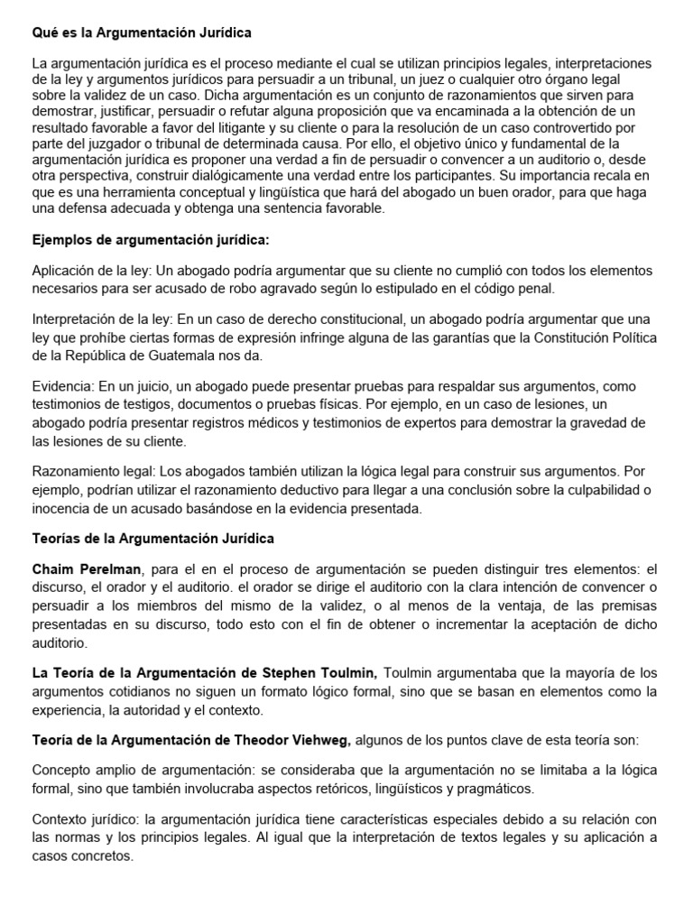 Argument Ac I On | PDF | Teoría de la argumentación | Abogado