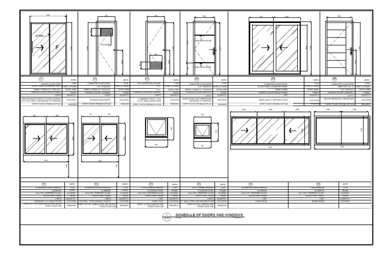 Sheet 3 | PDF | Window | Door