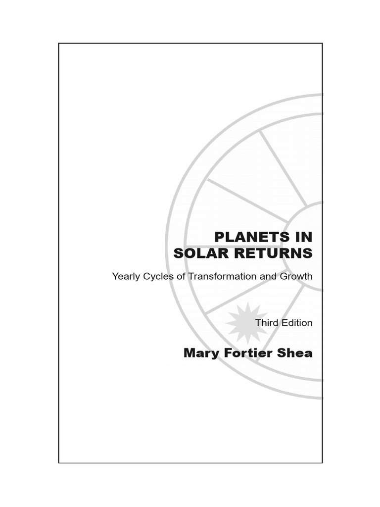 Planets in Solar Returns: Mary Fortier Shea | PDF | Planets In ...