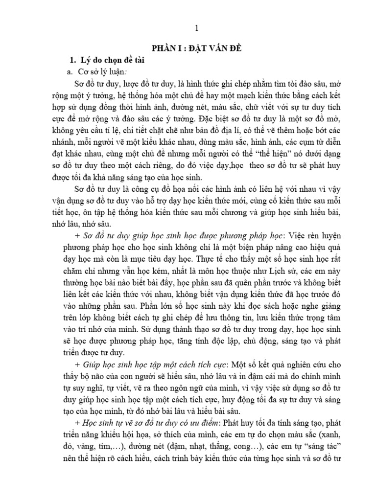 SKKN ứng dụng sơ đồ tư duy trong dạy,học bài 5- Các nước Đông Nam Á. | PDF