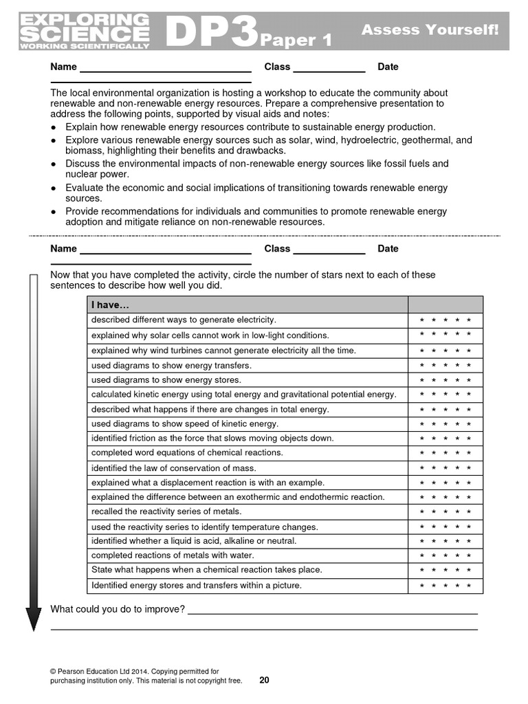 DP3 P1 PREDICTED - Assess Yourself | PDF | Renewable Energy | Energy ...