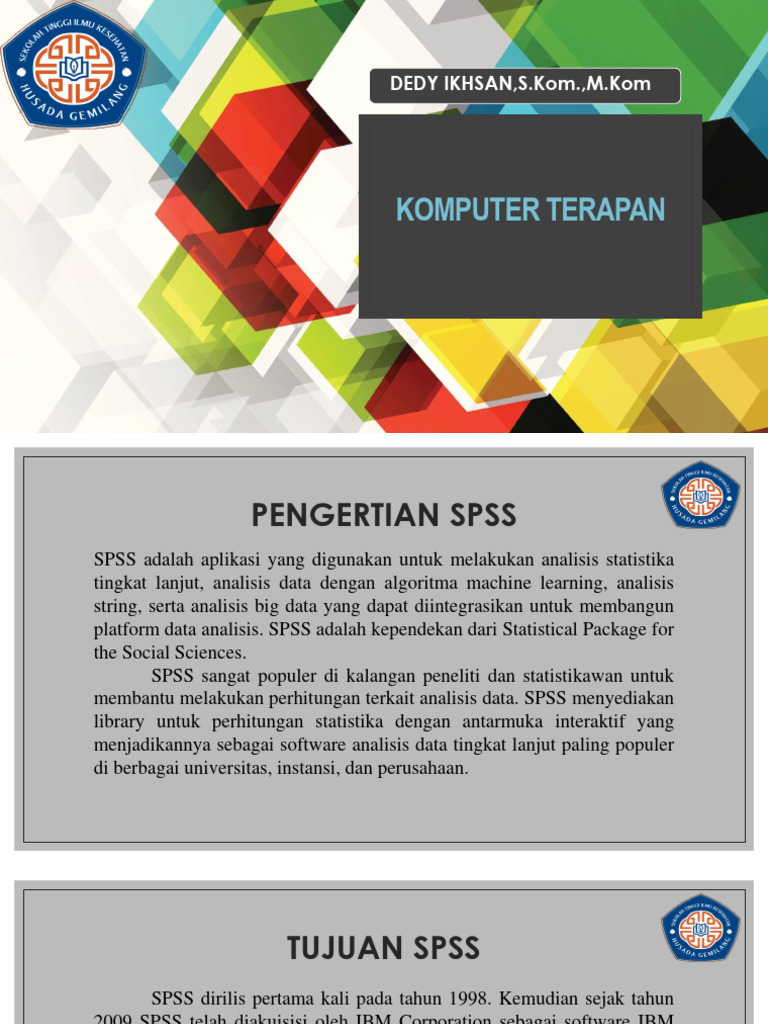 Pengertian dan Kegunaan SPSS | PDF