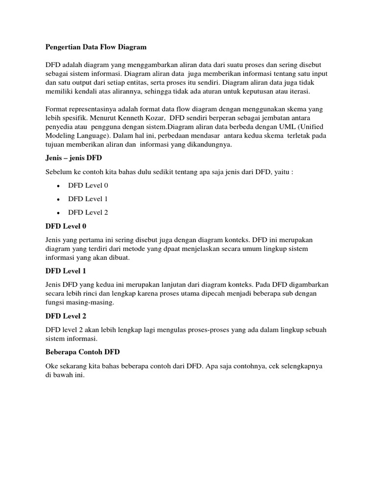 Contoh Data Flow Diagram | PDF