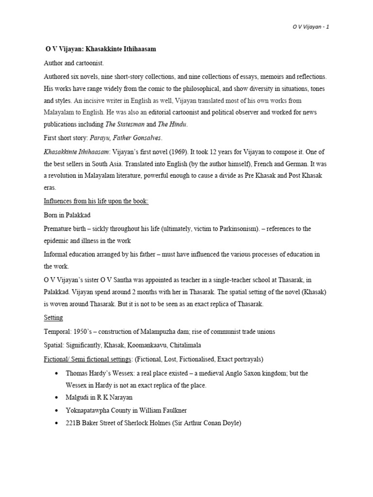 O V VIjayan | PDF