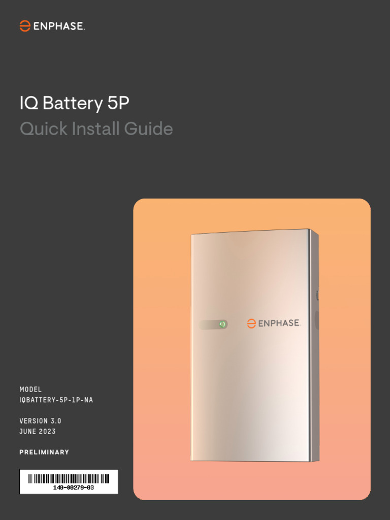 Iq Battery 5p | PDF | Screw | Electrical Wiring