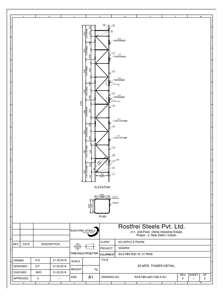 Tower - 23 Mtr. (A & P) | PDF