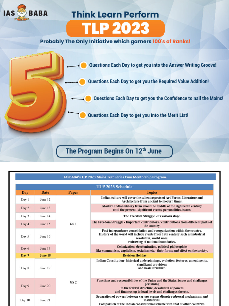 TLP 2023 Phase 2 Schedule | PDF | Governance | Transparency (Behavior)