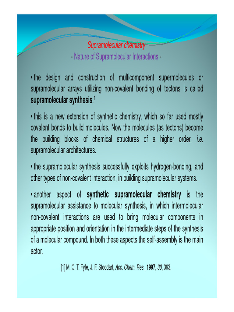 Curs 8 - Supramol (Compatibility Mode) | PDF | Chemical Bond ...