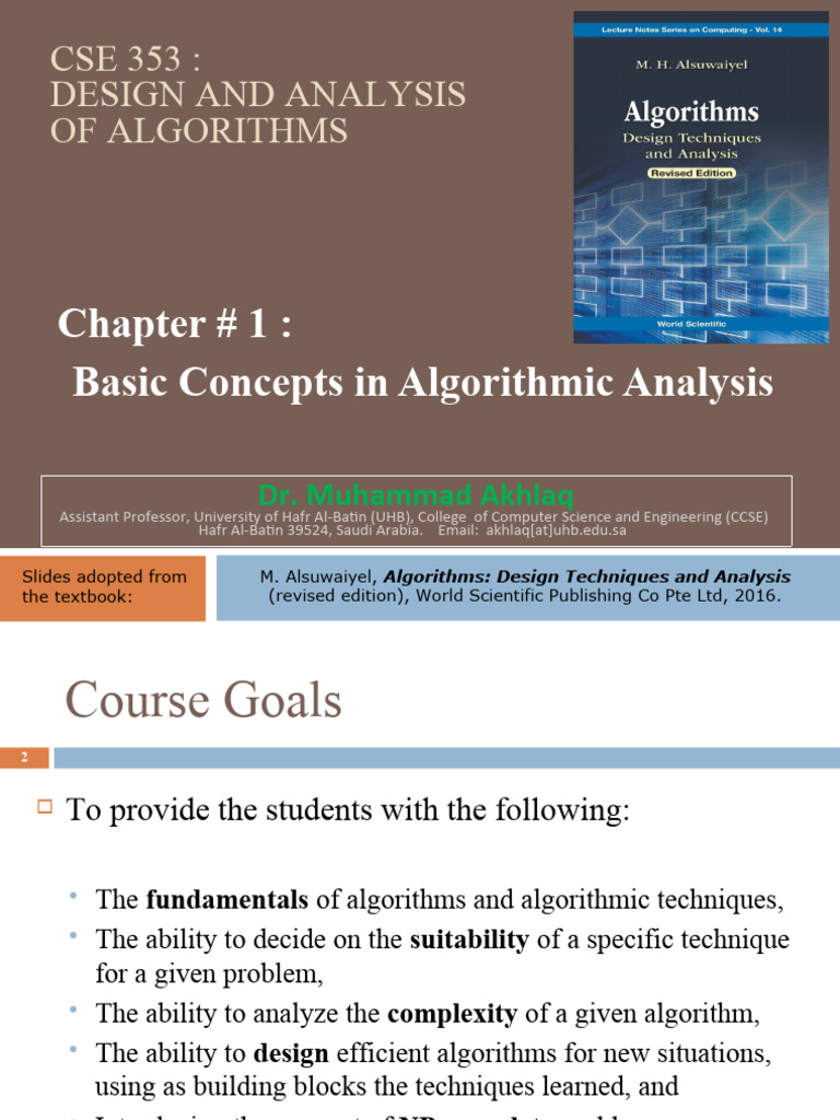Basic Concepts In Algorithmic Analysis Pdf Algorithms Computer Science