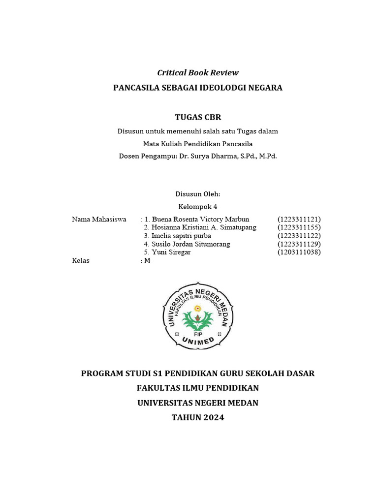 CBR Pendidikan Pancasila - Kelompok 4 | PDF