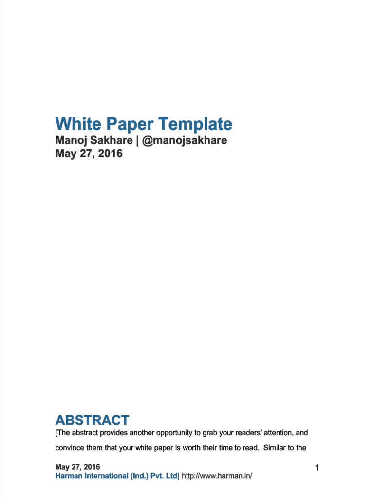 White Paper Creation Guide | PDF