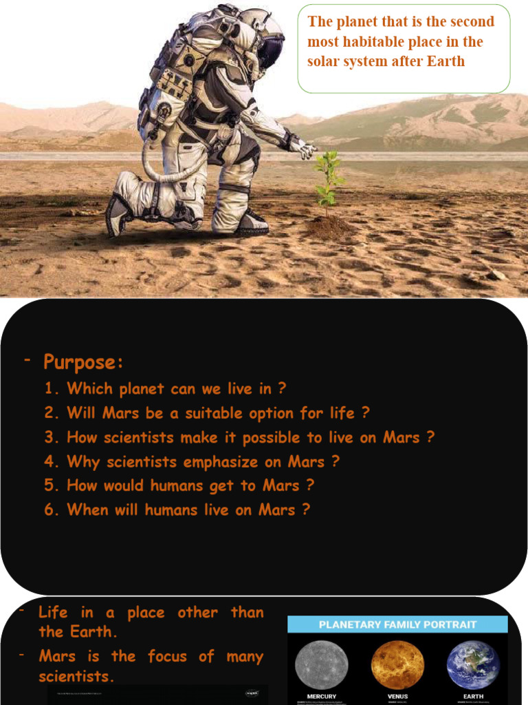 Mars: The Next Habitable Planet | PDF | Social Science | Science ...